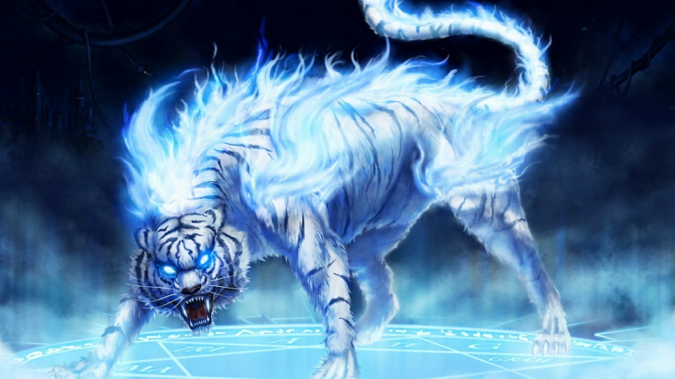 Mystical Tiger (#105528) - HD Wallpaper & Backgrounds Download