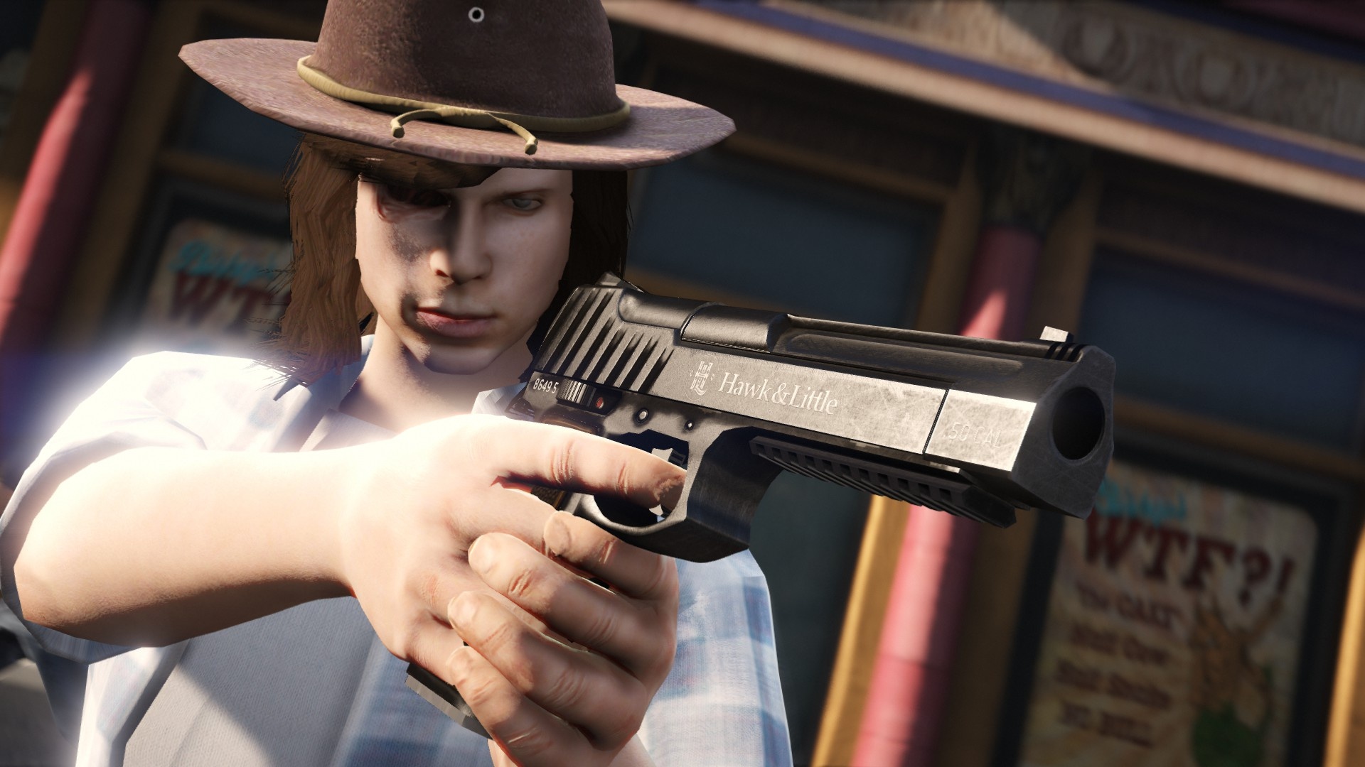 Download Ccb742 20170223185648 - Carl Grimes Season 7 Gun On Itl.cat