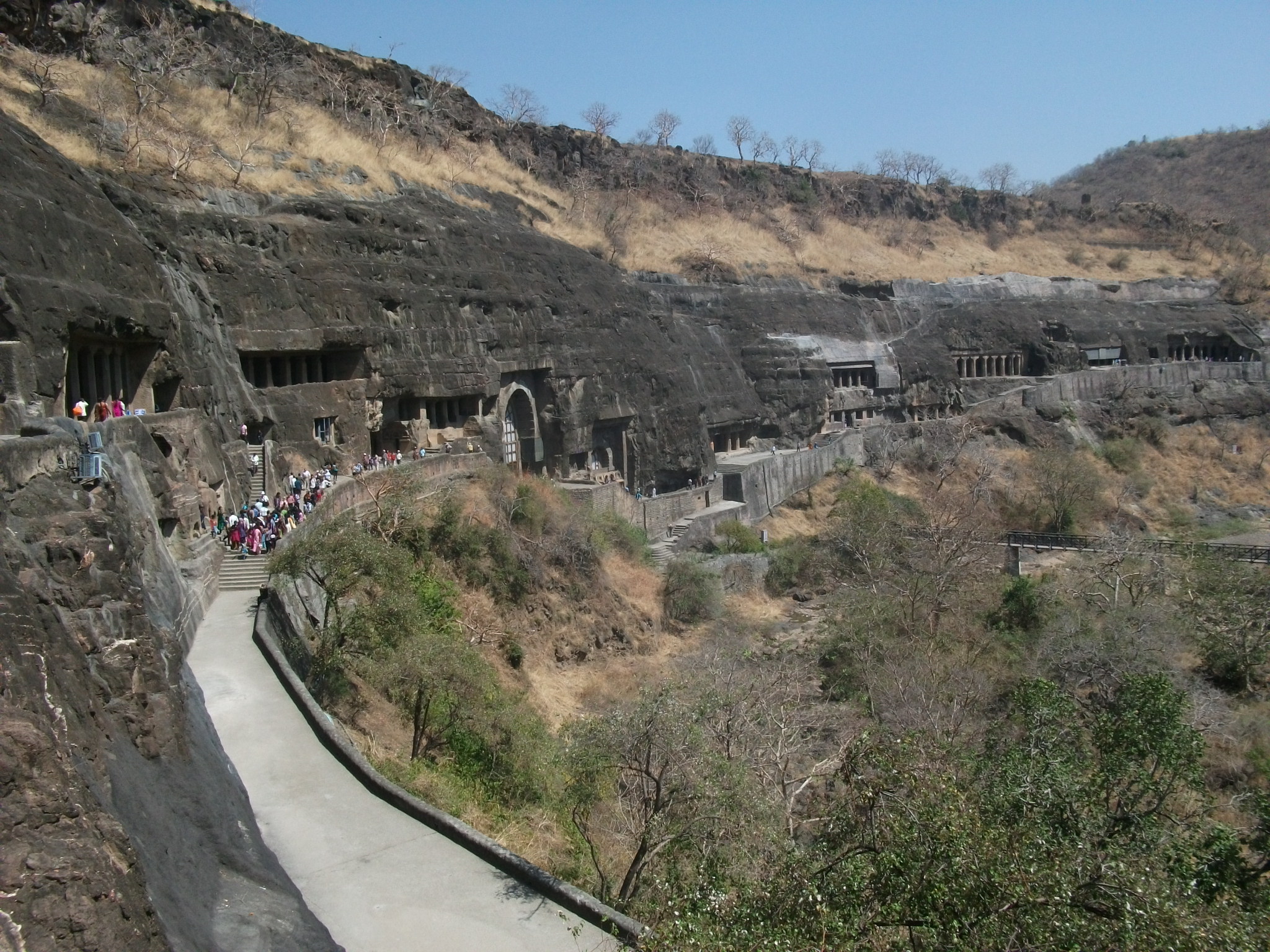 Ajanta Caves (#1004505) - HD Wallpaper & Backgrounds Download