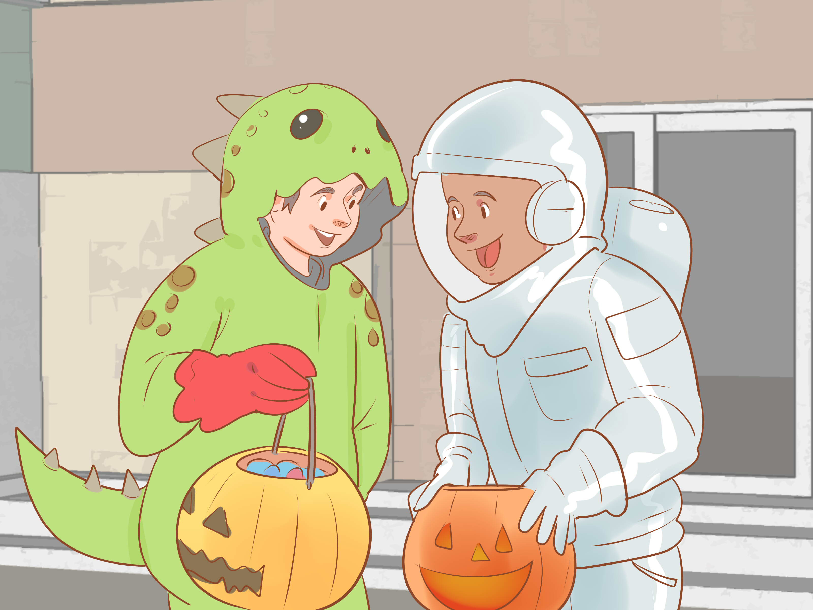 How To Trick Or Treat - Cartoon (#1007347) - HD Wallpaper & Backgrounds ...