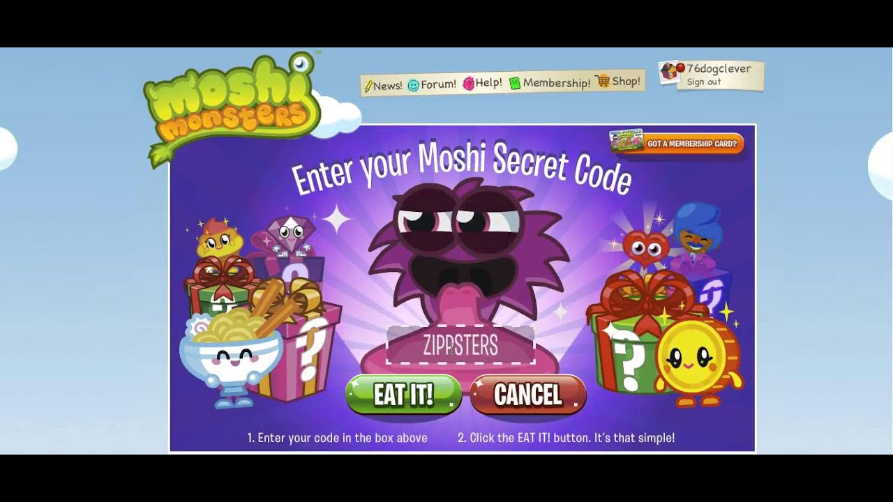 Moshi Monsters Promotional Codes - Moshi Monsters Codes 2018 (#1011462) - HD Wallpaper ...