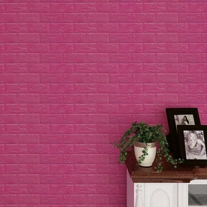 Wallpaper Foam Embose Bata Pink Fanta - Pink 3d (#1013153) - HD ...