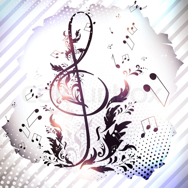 Abstract Treble Clef (#1013302) - HD Wallpaper & Backgrounds Download