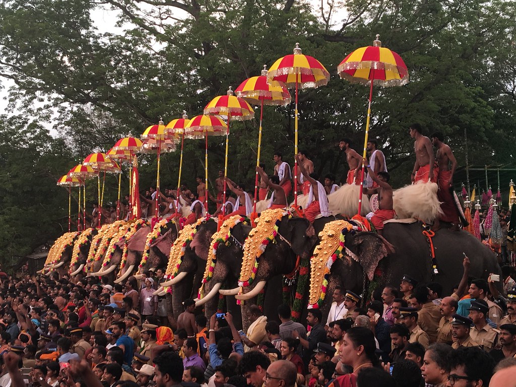 Thrissur Pooram - Crowd (#1014171) - HD Wallpaper & Backgrounds Download
