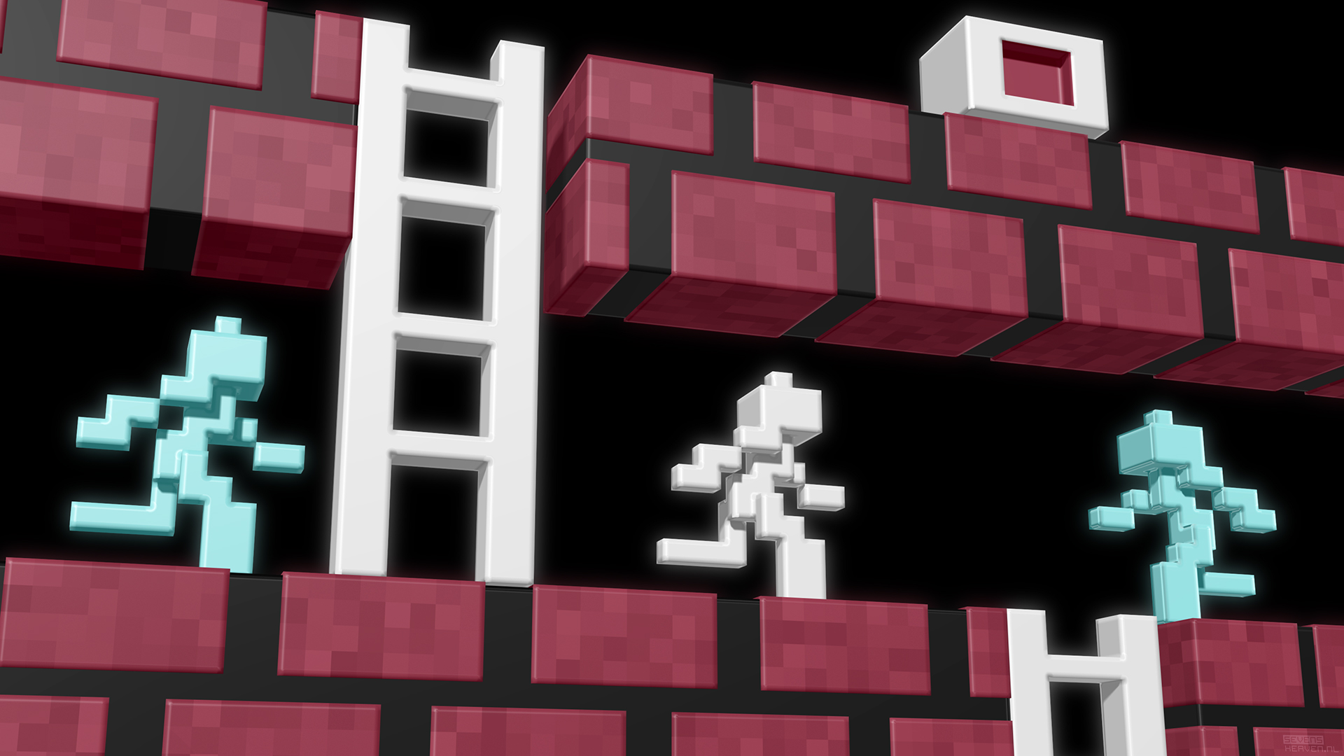 Pixel Art Wallpaper - Lode Runner 3d Fanart (#1015390) - HD Wallpaper ...