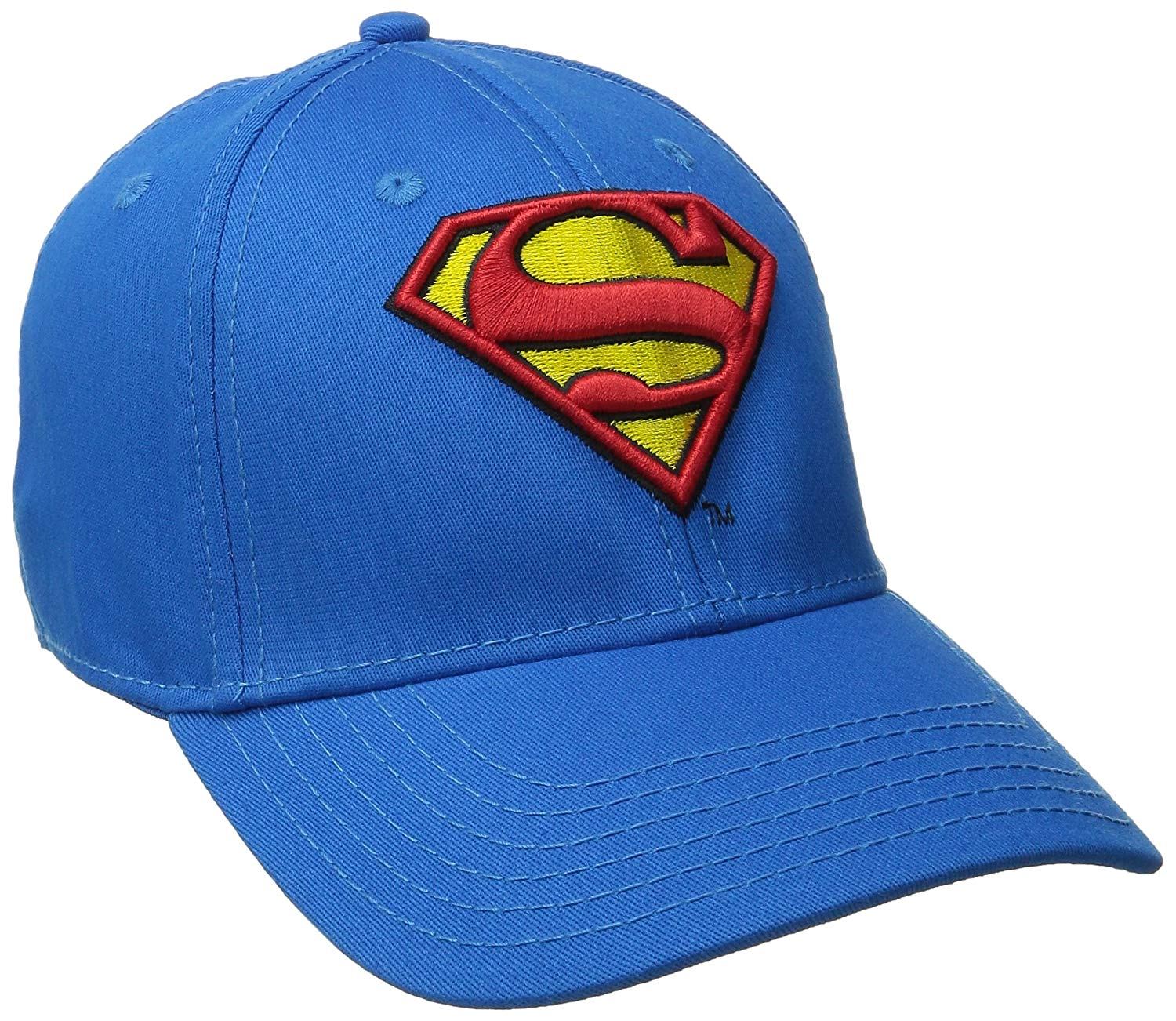 Amazon Superman Men S Logo Curved Brim Baseball Cap - Superman Cap ...