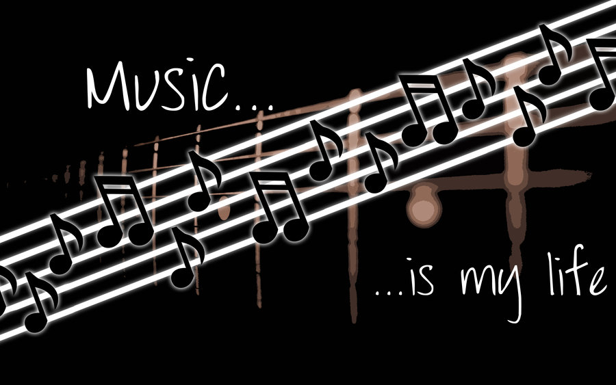 Music Is My Life Wallpaper (#1034260) - HD Wallpaper & Backgrounds Download