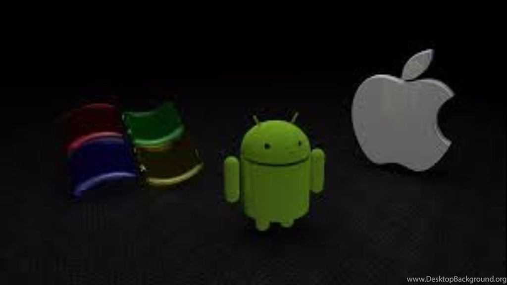 Apple And Android Logo (#1038198) - HD Wallpaper & Backgrounds Download