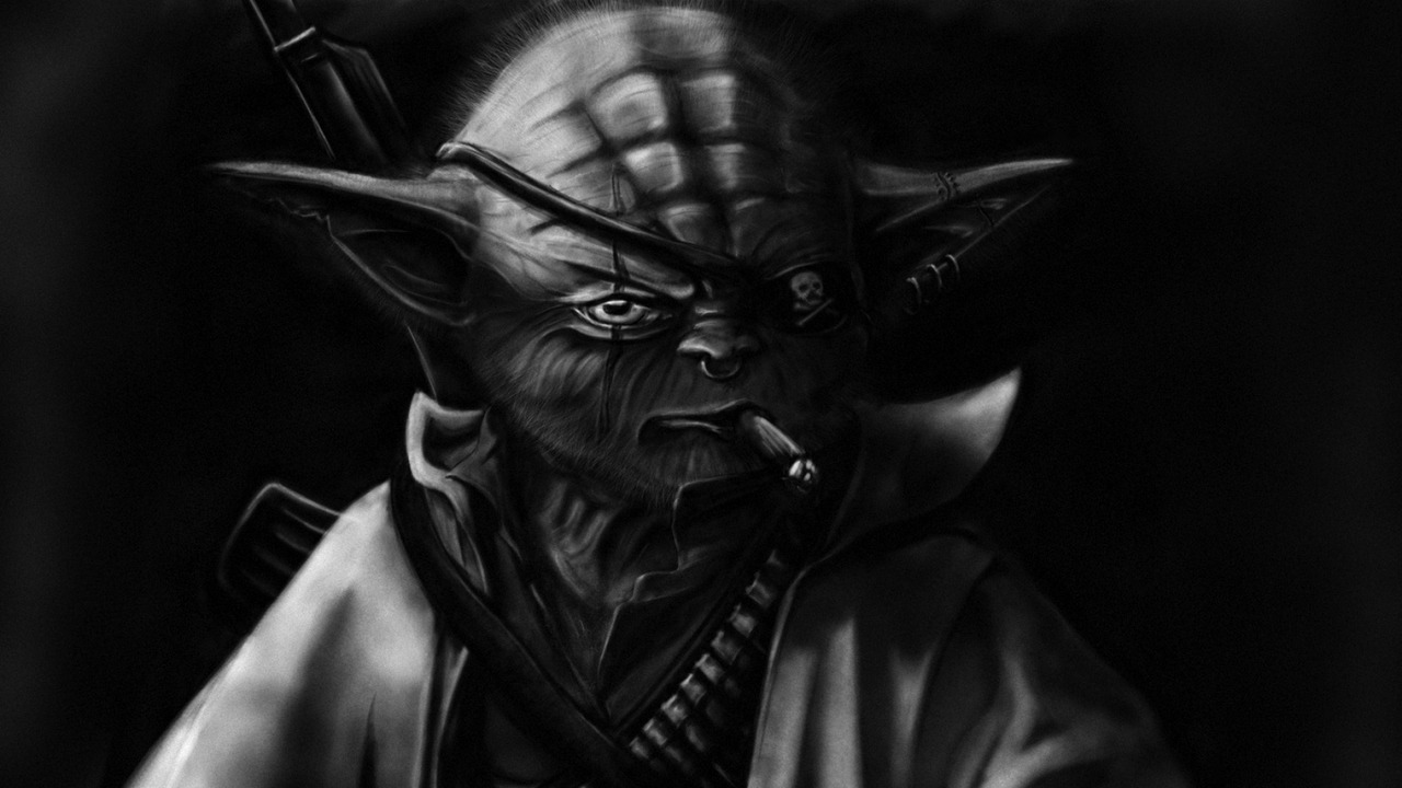 Pirate Yoda - Dark Yoda (#1054915) - HD Wallpaper & Backgrounds Download