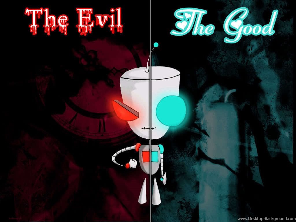 Gir Both Sides Invader Zim Wallpapers Fanpop Desktop - Invader Zim Gir ...
