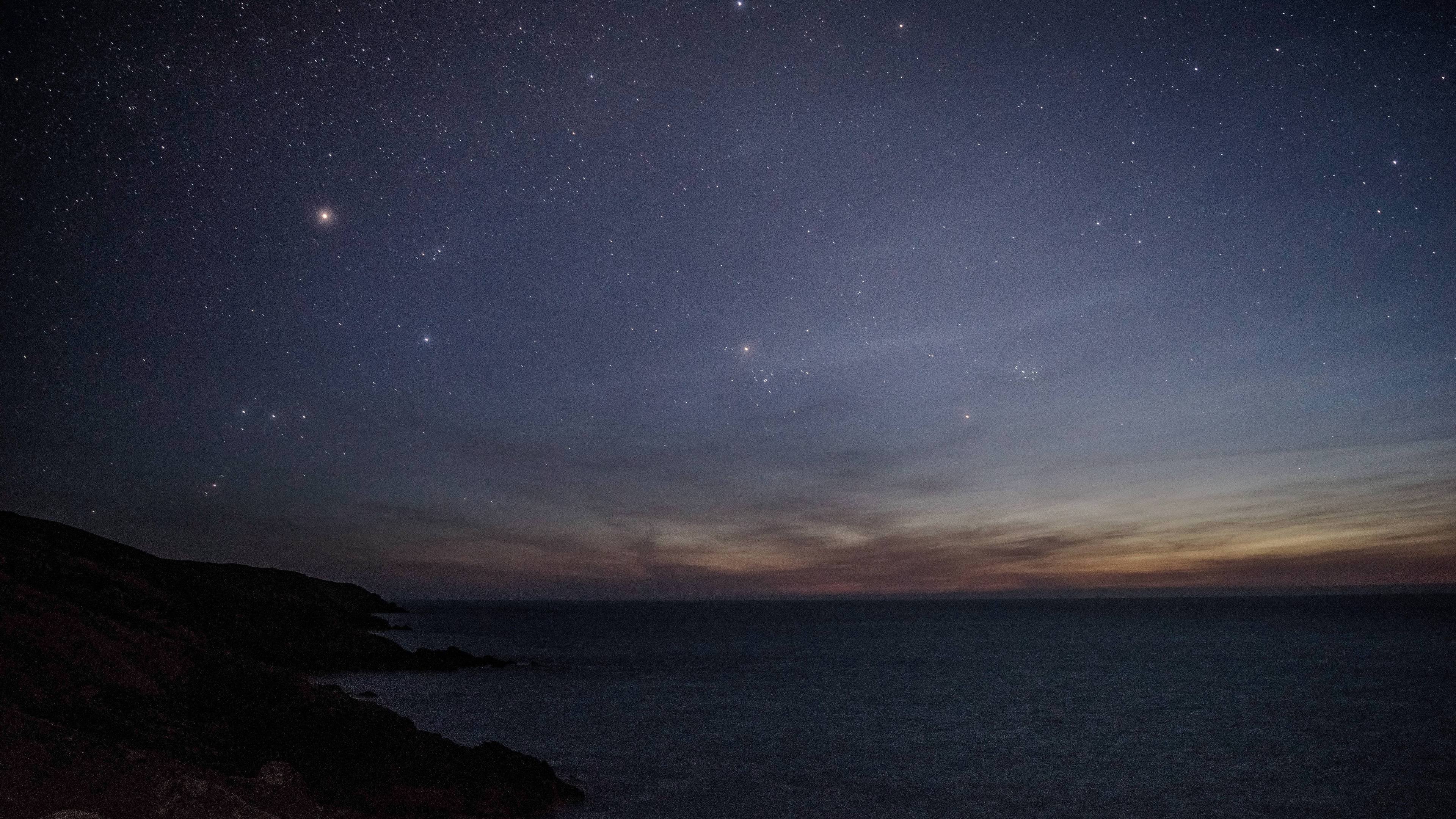Dusk At Points Cornwall Uk Wallpaper - Star (#1094121) - HD Wallpaper ...