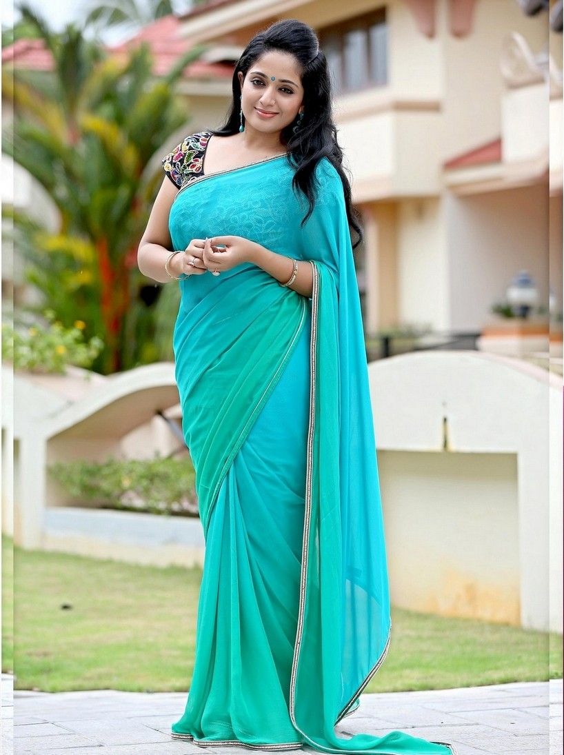 Kavya Madhavan In Saree (#1132116) - HD Wallpaper & Backgrounds Download