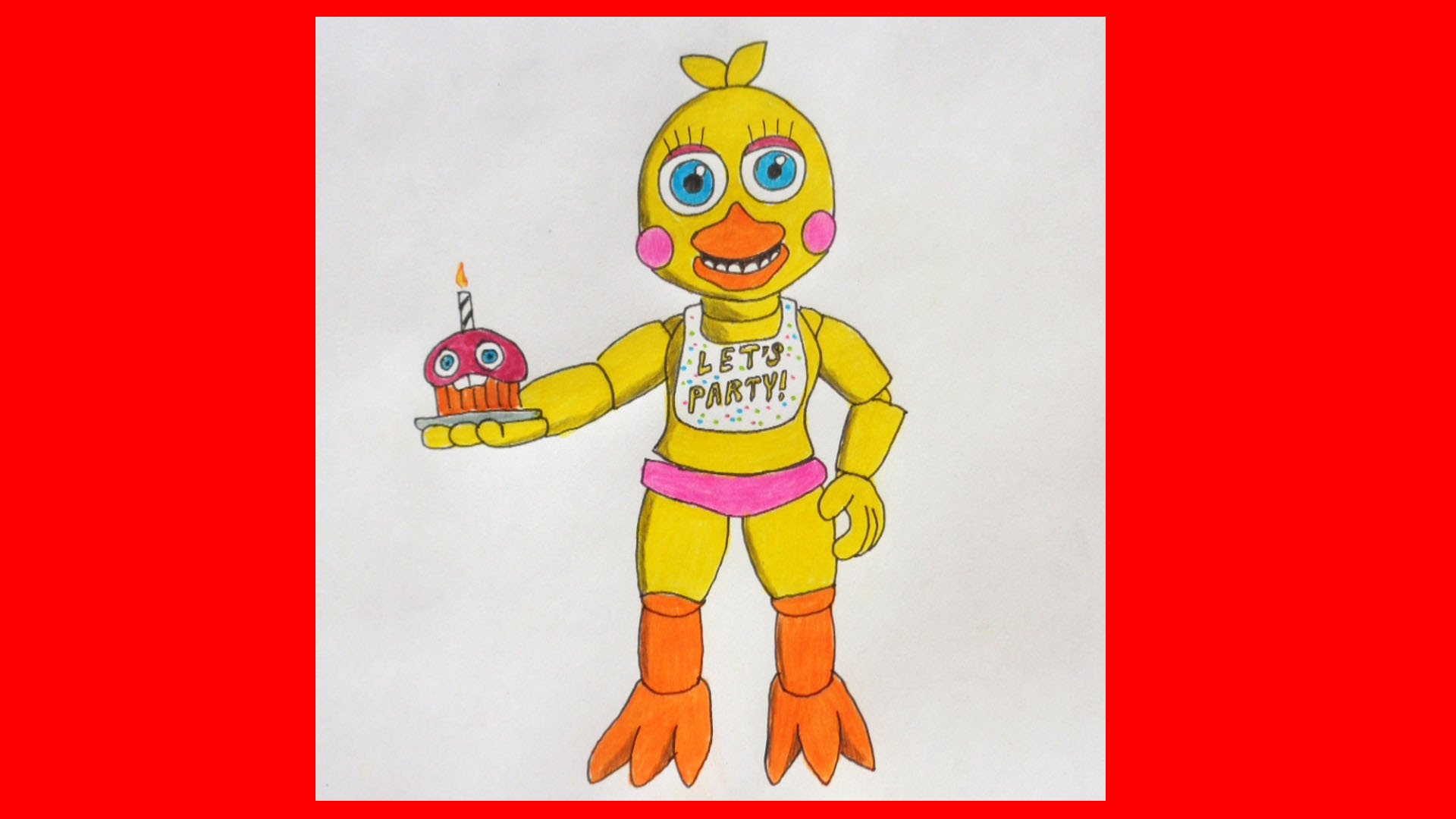 How To Draw Fnaf Toy Characters Toy Chica Drawing - Draw Adventure Toy ...