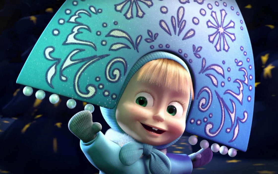 Download Mobile Wallpaper Cartoon, Children, Masha - Masha And The Bear ...