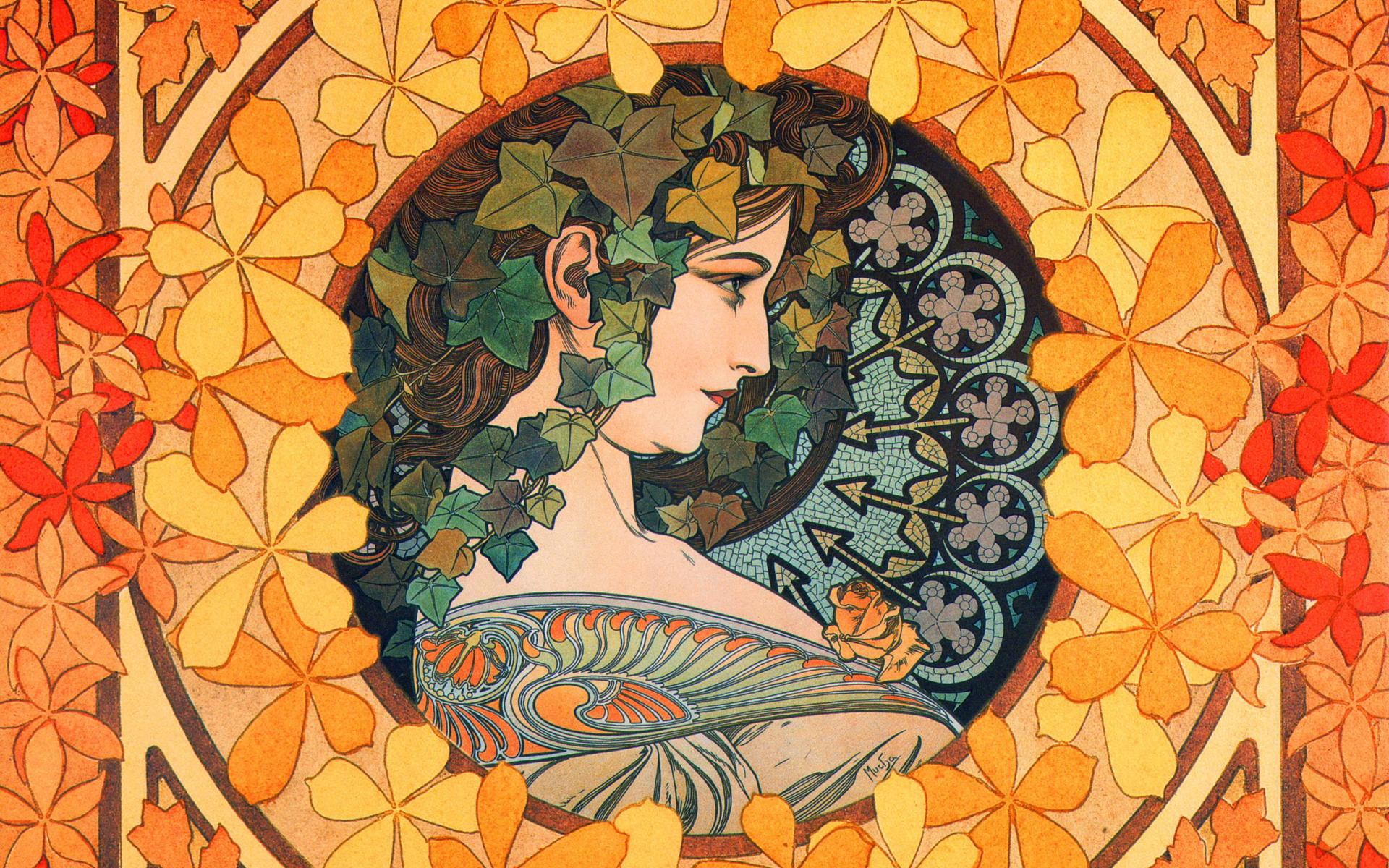 Figure, Painting, Composition, Alphonse Mucha, Alfons - Mucha ...