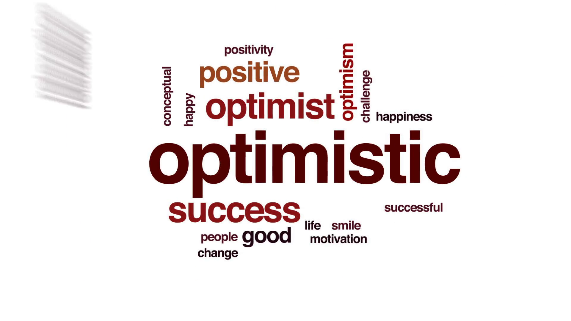 Optimistic Animated Word Cloud, Text Design Animation - Optimism ...