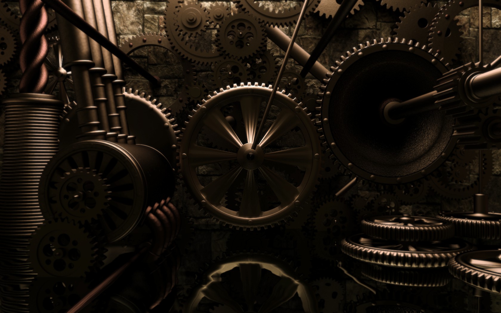 Steampunk Mechanical Gears (#1179651) - HD Wallpaper & Backgrounds Download