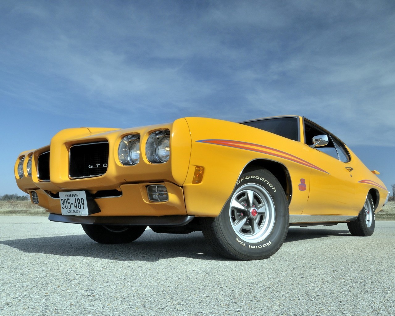 Pontiac Gto, Yellow, Classic, Cars, Muscle, Front View - Chrysler ...
