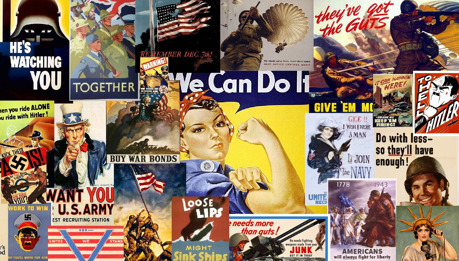 Wallpaper I Created Using Wwii Propaganda Posters - Propaganda Posters ...
