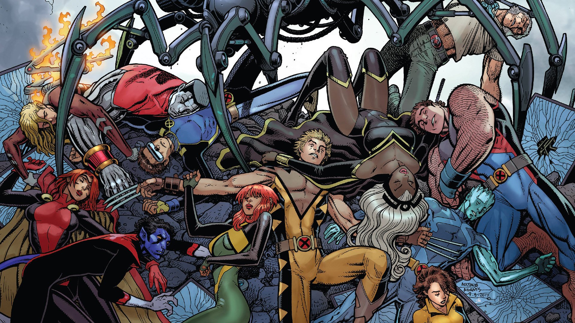 Archangel / Colossus / Cyclops / Iceman / Jean Grey - X Men Blue Art ...