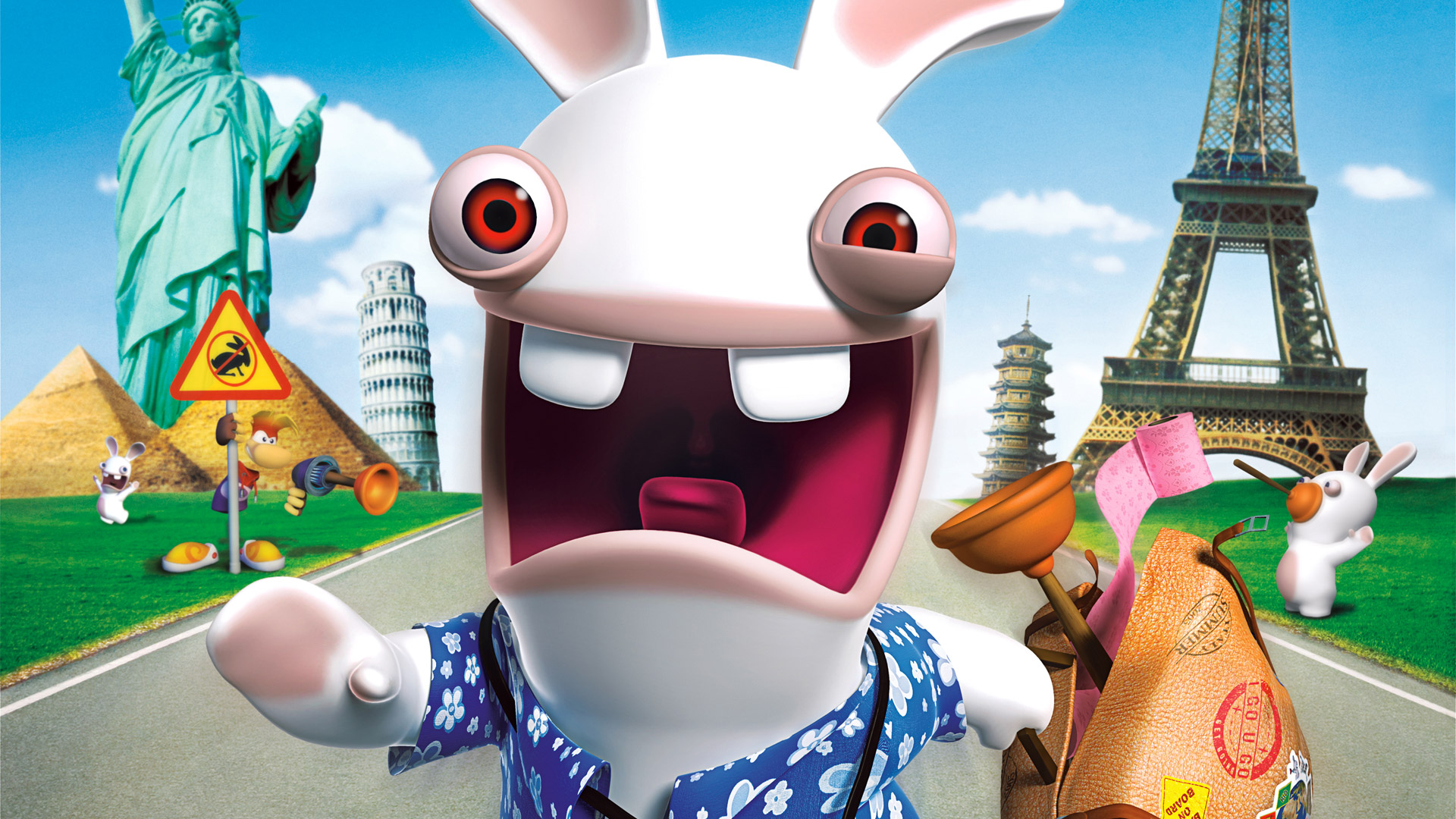 Rayman Raving Rabbids 2 (#1199471) - HD Wallpaper & Backgrounds Download