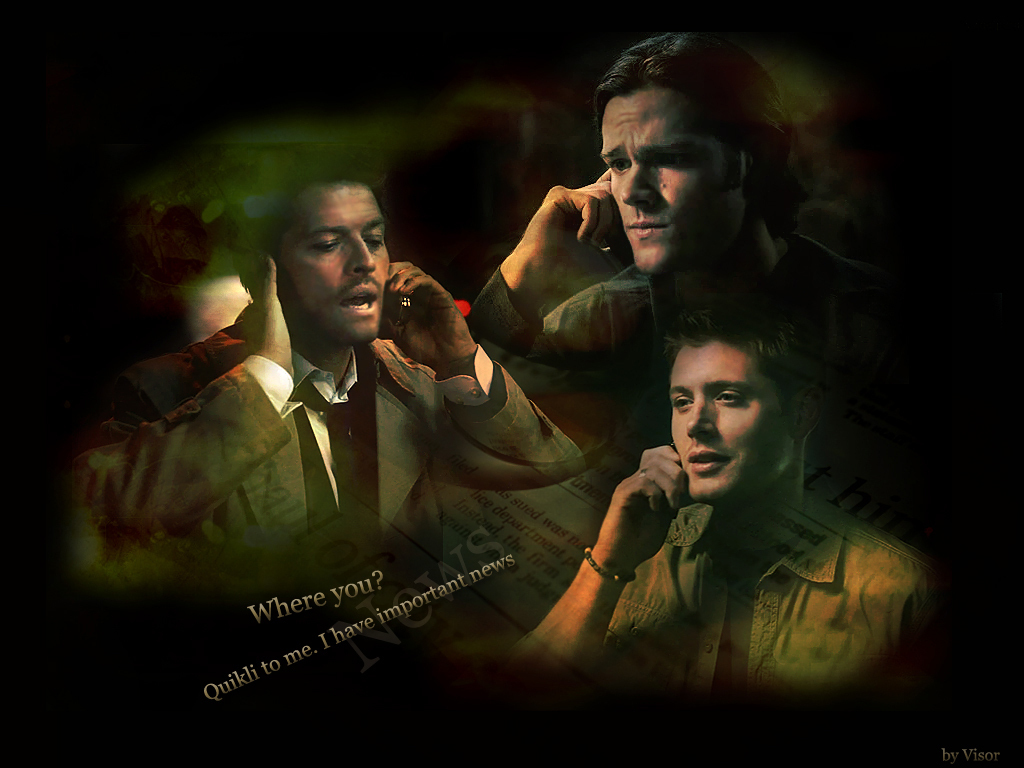Supernatural Wallpaper Dean Sam Castiel Dean, Sam & - Cas Sam And Dean ...