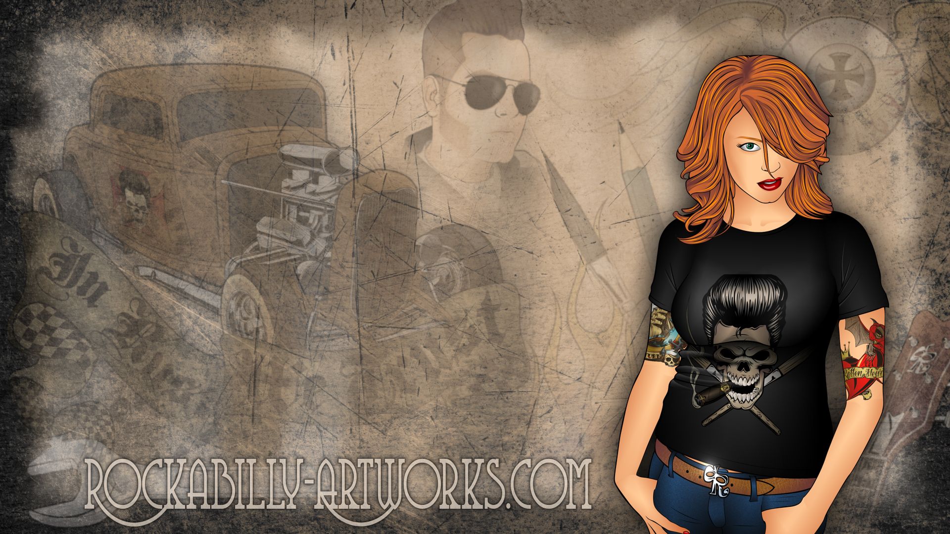 Rockabilly Desktop Wallpaper