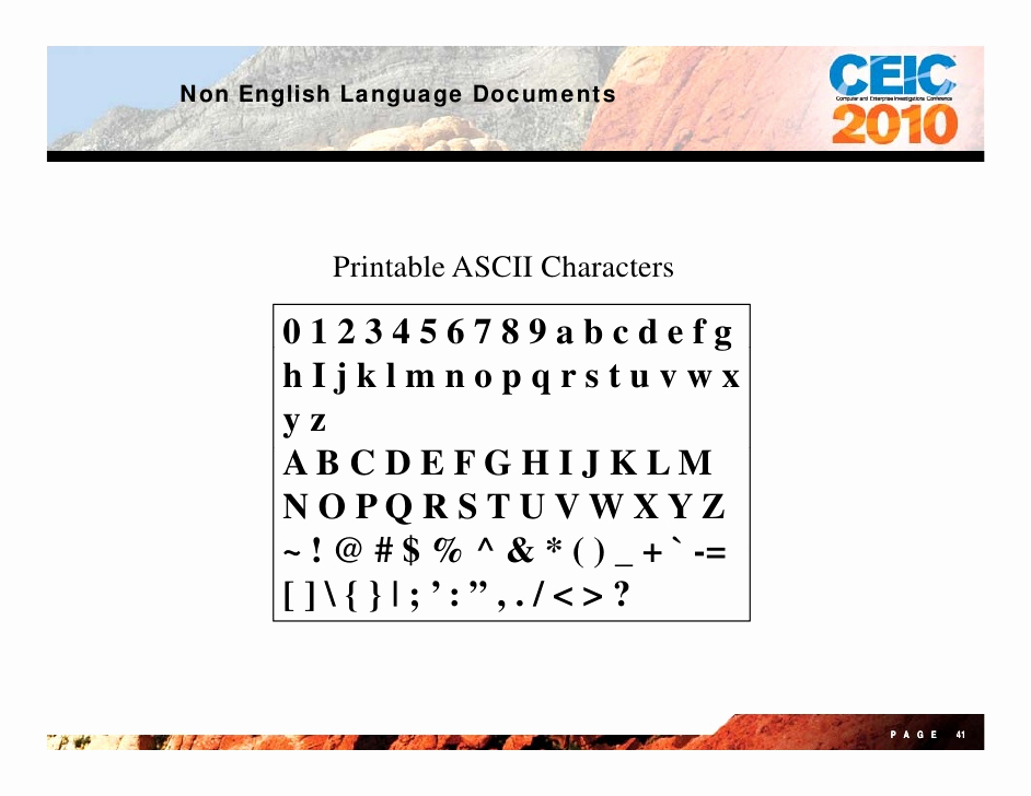 Non Printable Ascii Characters Elegant Ceic 2010 International - Greek ...