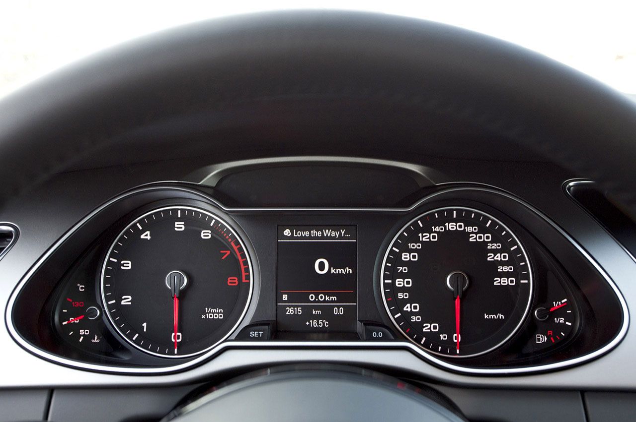 Audi A4 2014 Dashboard Speedometer Wallpaper - Audi A4 2013 Inside ...
