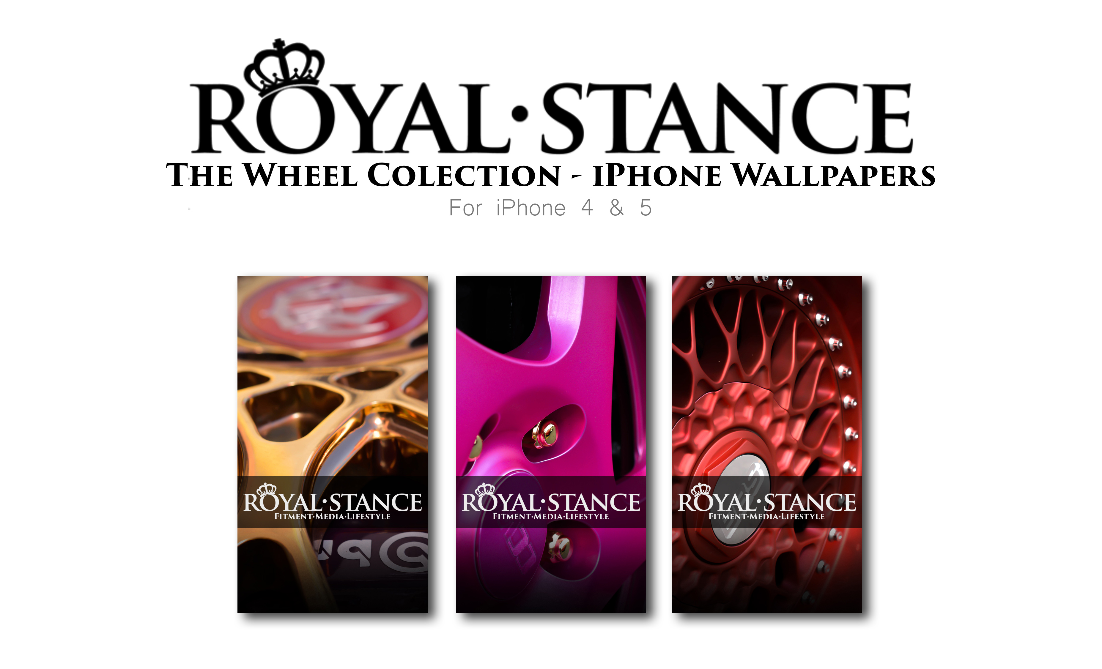 Download The Wheel Collection Iphone Wallpapers - Royal Stance Logo ...