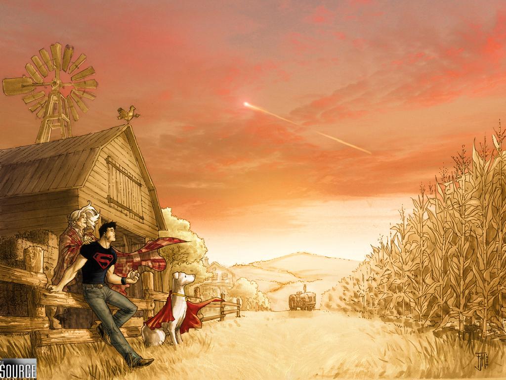 Adventure Comics - Clark Kent Farm Comic (#1256527) - HD Wallpaper ...