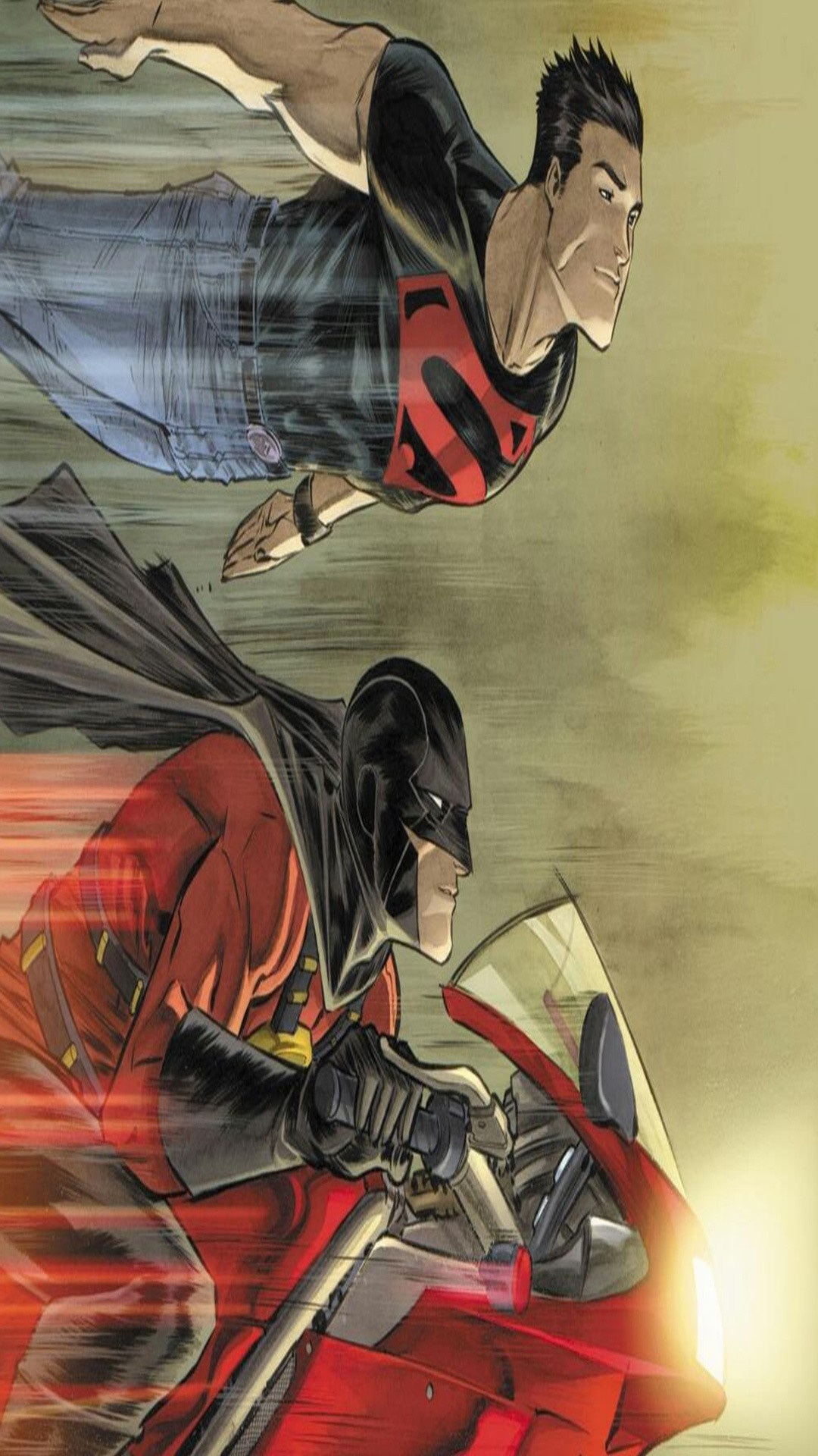 Red Robin And Superboy - Comics (#1256548) - HD Wallpaper & Backgrounds ...