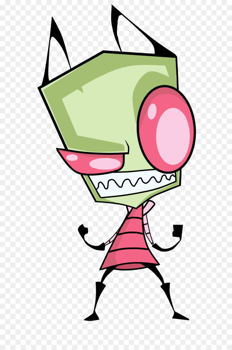 Cartoon, Television Film, Desktop Wallpaper, Pink, - Invader Zim Png ...