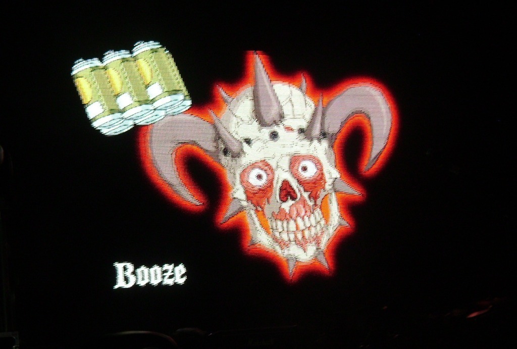 Metalocalypse Wallpaper With A Sign Titled It's Facebones ...