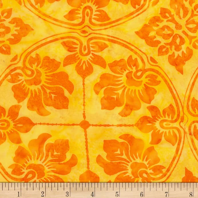 Zoom Timeless Treasures Tonga Batik Rio Wallpaper Citrus - Motif ...