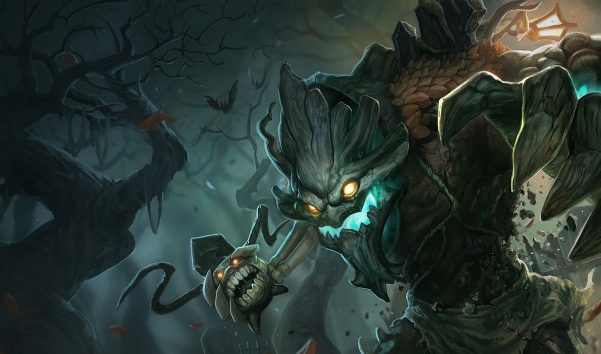 New Galio Splash Art & New Skins For Tf, Maokai, Hecarim - Haunted ...