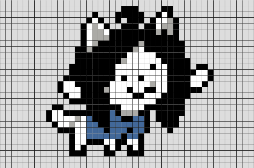 Undertale Temmie Pixel Art Brik - Pixel Art Undertale Temmie (#1336275) - HD Wallpaper ...