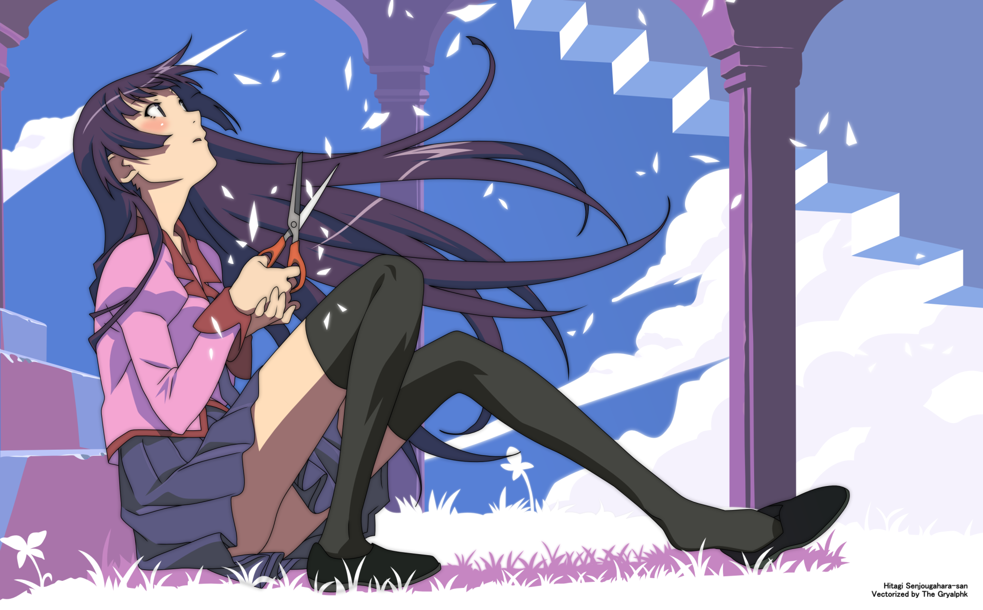 Anime Monogatari Hitagi Senjōgahara Wallpaper - Hitagi Senjōgahara ...