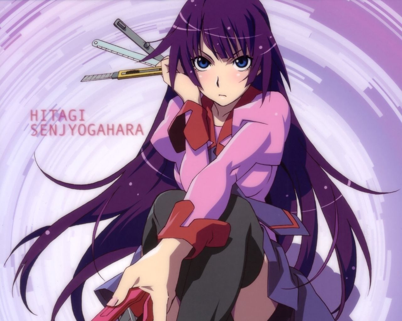 Hitagi Senjougahara Wallpaper - Koyomi Araragi And Hitagi Senjougahara ...