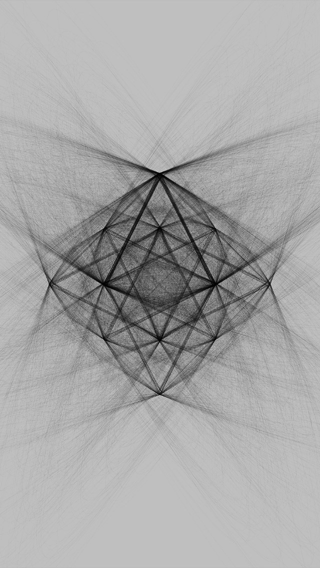 Download Complex Crystal Structure Drawing Iphone 5 Wallpaper - Crystal ...