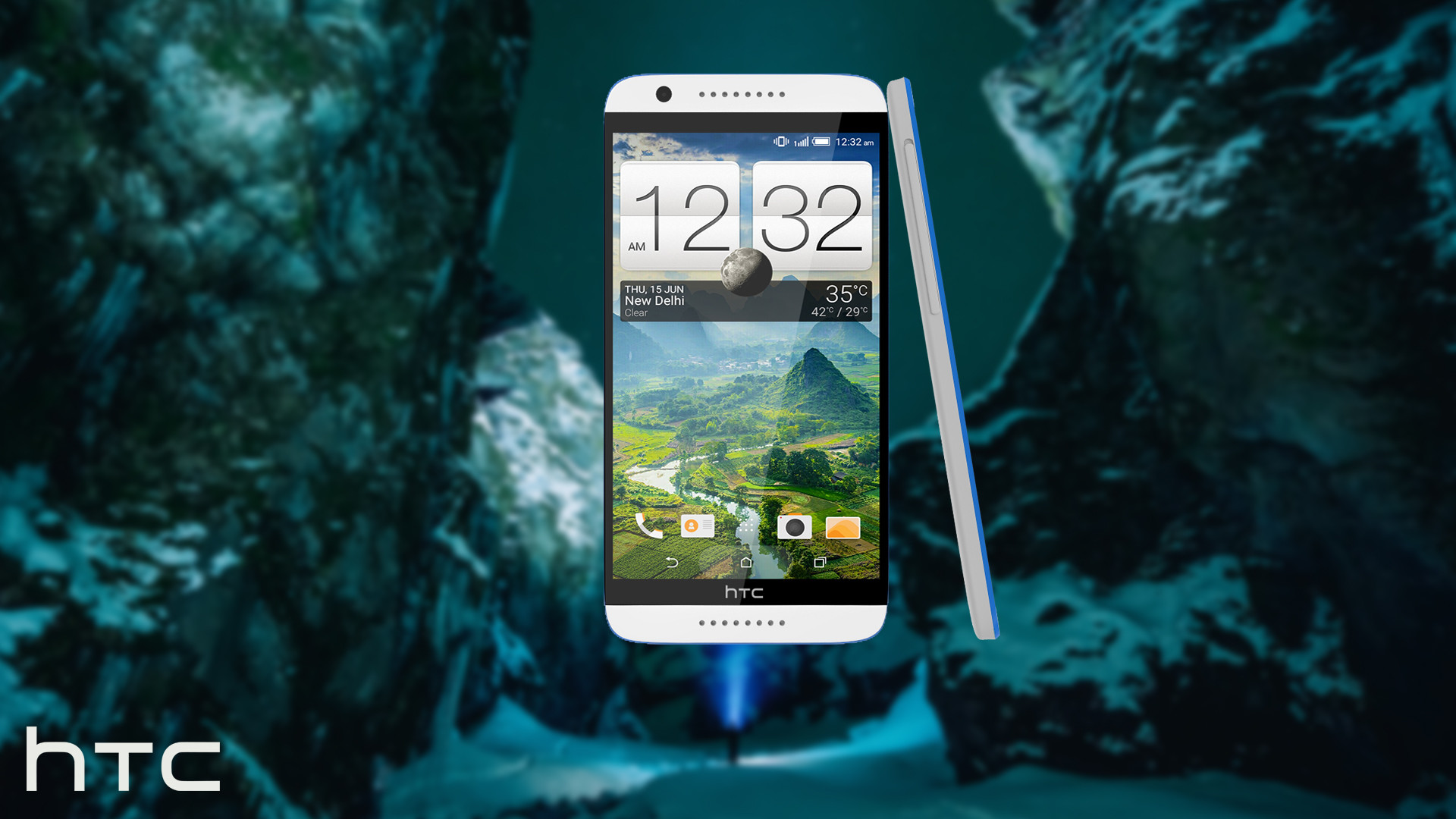 Htc Desire 820 Mobile 3d Model - Background Iceland Night (#1368337 ...