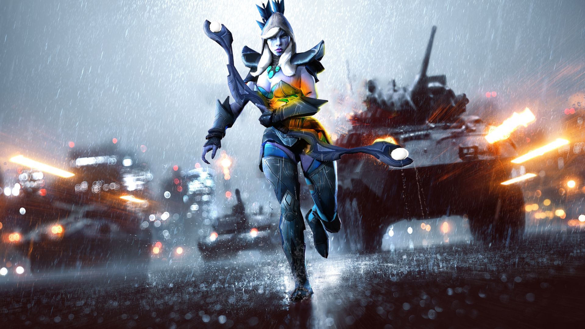 Drow Ranger Wallpaper (#1375521) - HD Wallpaper & Backgrounds Download