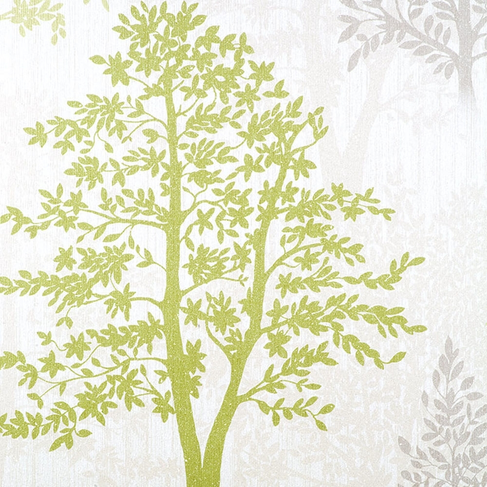 Diamond Tree Wallpaper Green Grey Glitter - Arthouse Diamond Tree ...