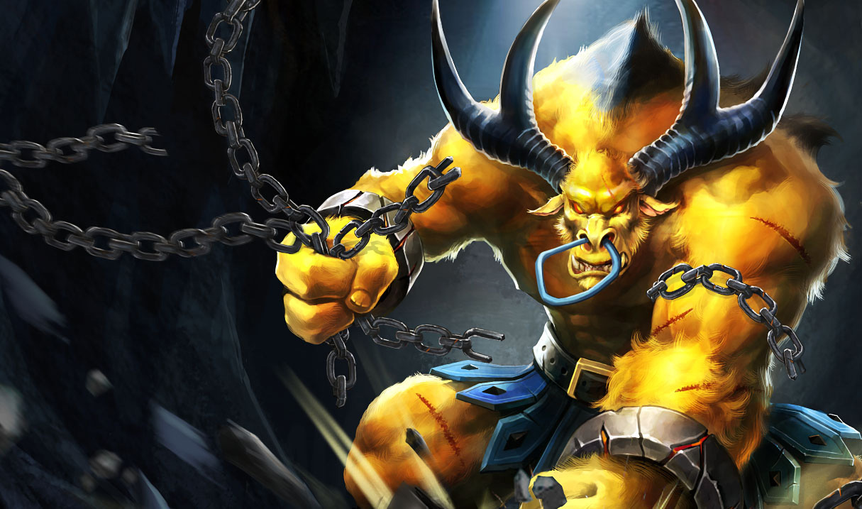 Golden Alistar - Chinese - Alistar Lol (#1420356) - HD Wallpaper ...