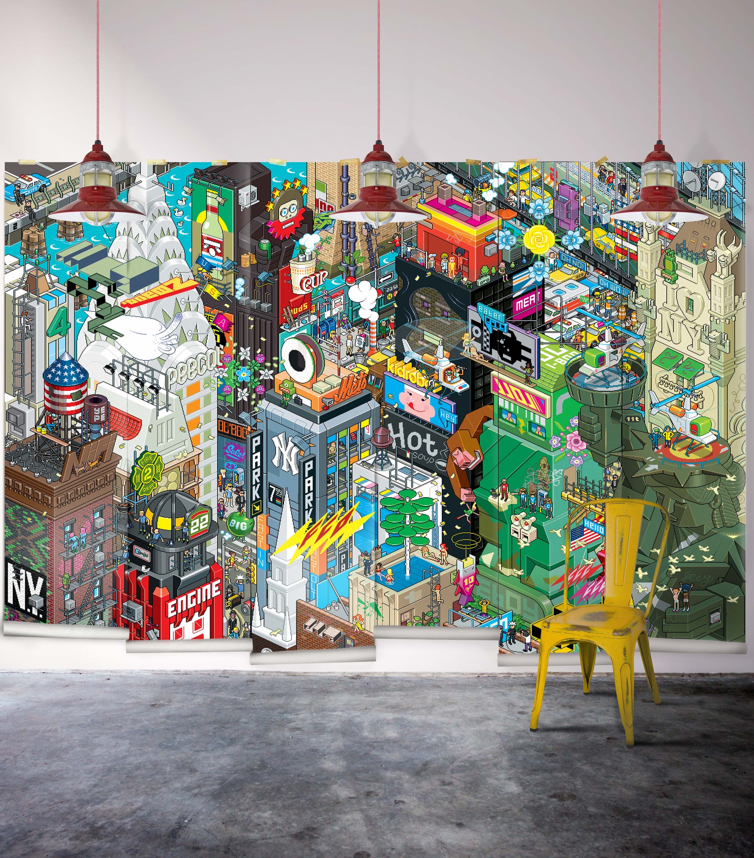 Eboy New York (#1440519) - HD Wallpaper & Backgrounds Download