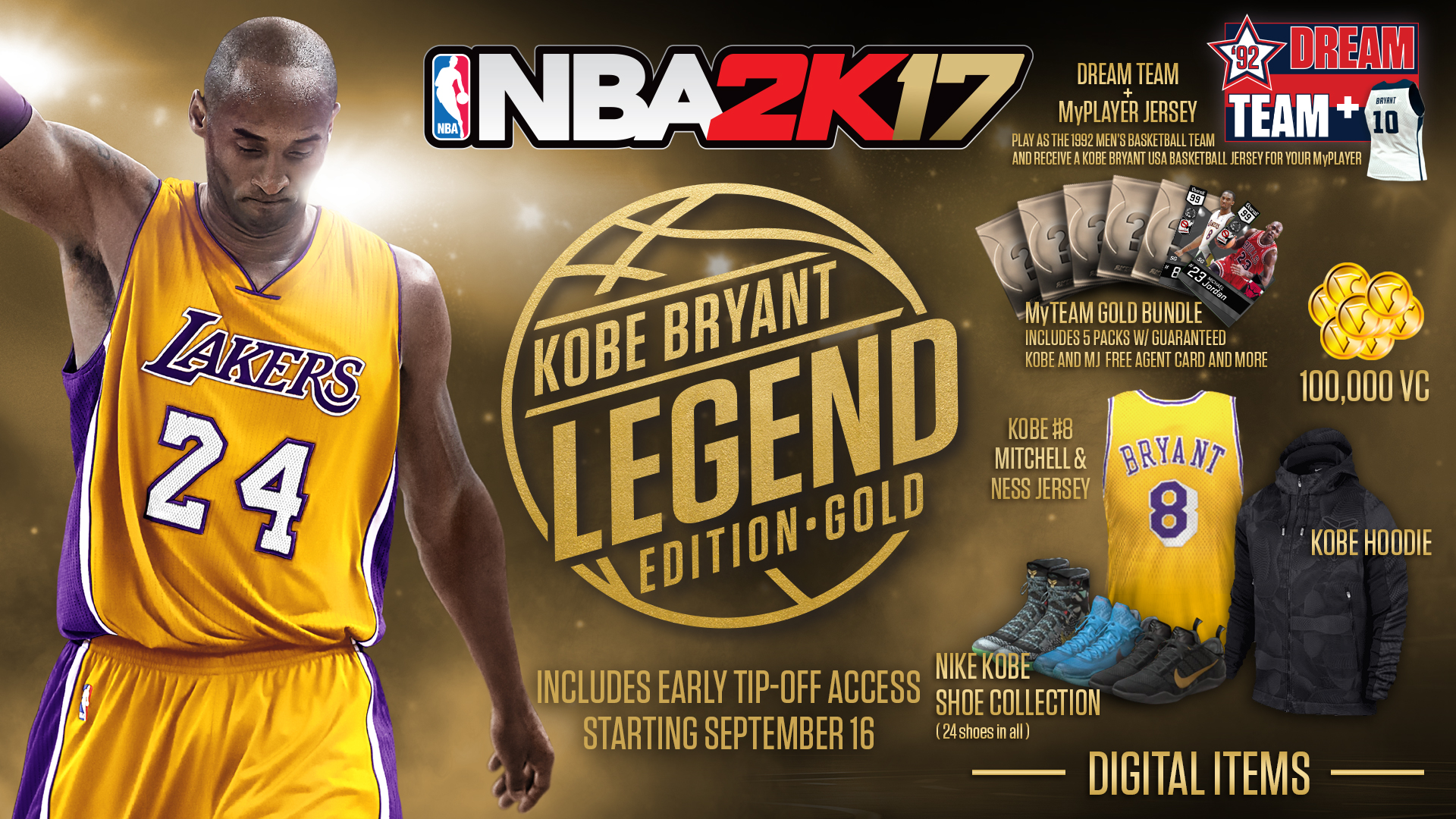 Original) - Nba 2k17 Legend Gold Edition (#1458846) - HD Wallpaper ...