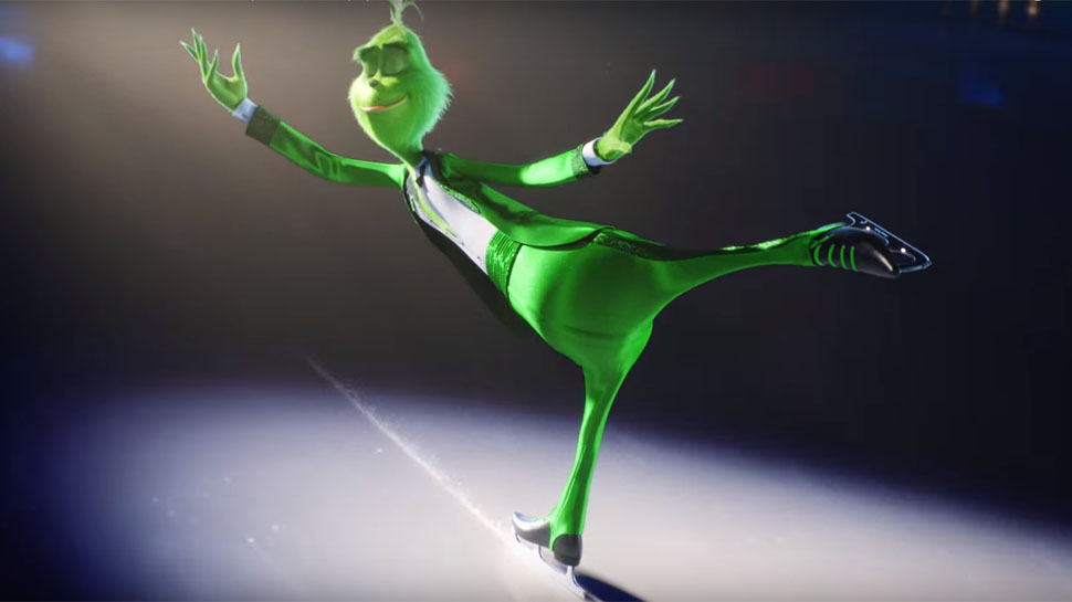 Go To Image - Grinch Skating (#1460301) - HD Wallpaper & Backgrounds ...
