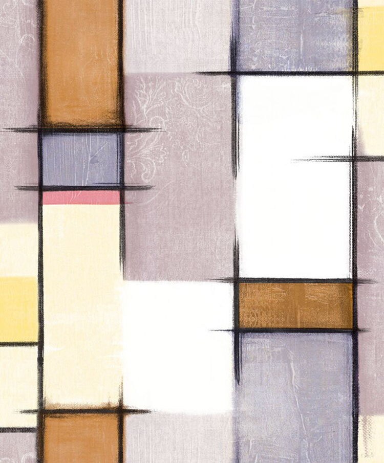 Free Shipping, New Mondrian Wallpaper, Of Multi Colored - Papel De ...