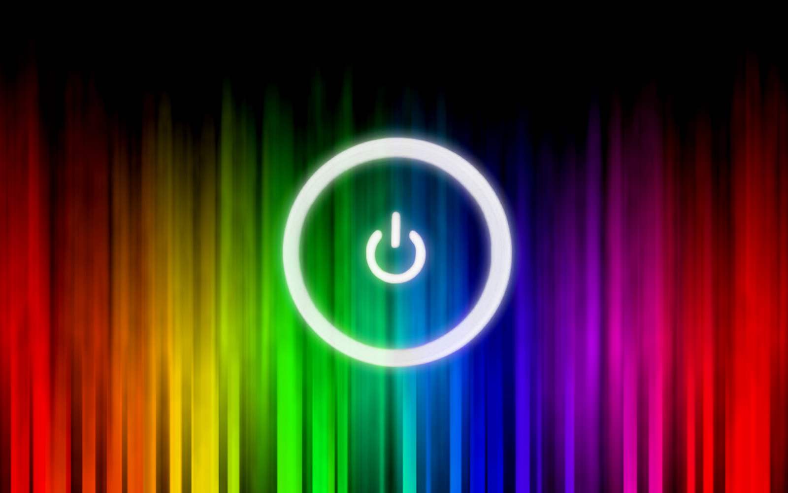Colorful Background Power Button Logo Hd Wallpaper - Hd Power Button ...