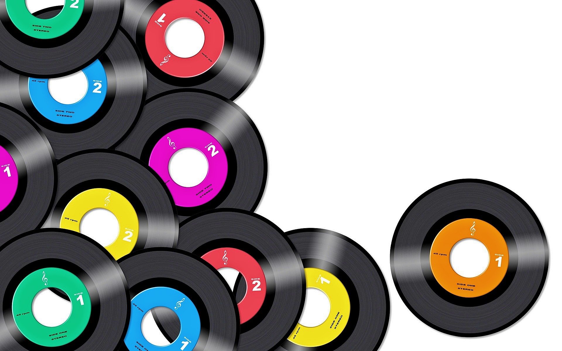 Hd Wallpaper - Music Discs (#1478347) - HD Wallpaper & Backgrounds Download